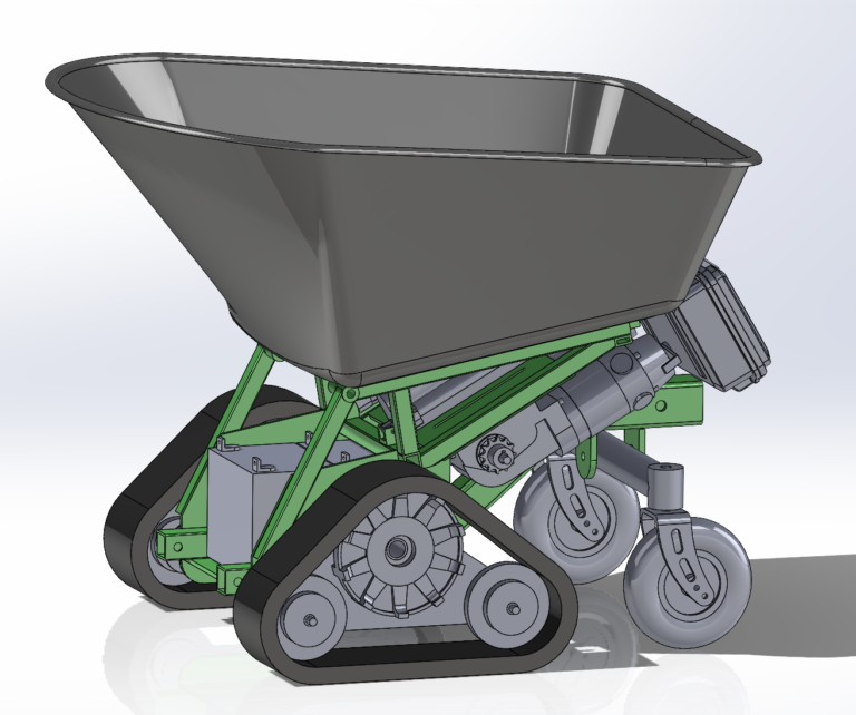 Remote control wheelbarrow with tracks – elliotmade